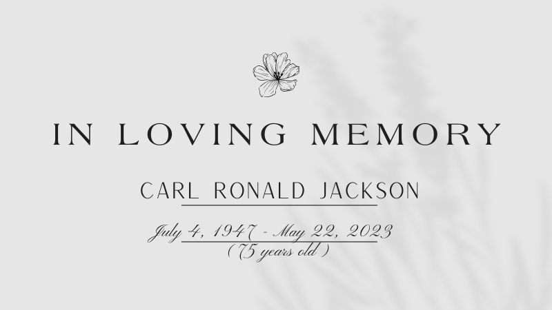 Carl Ronald Jackson - Houston Daily