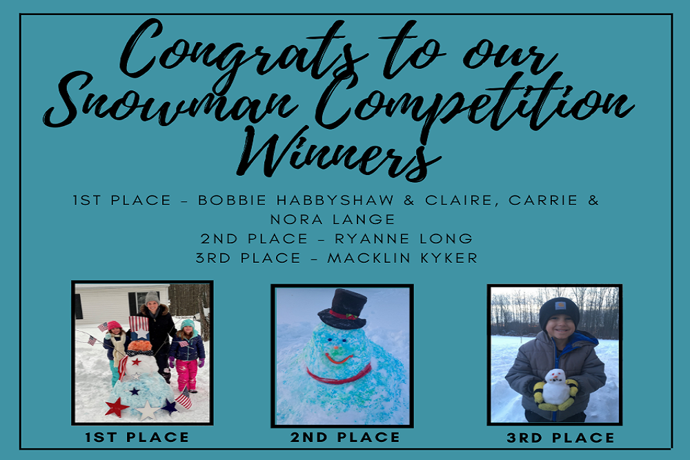 Snowman Competition Winners - Buckeye Reporter