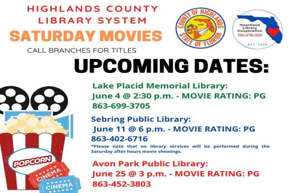 Saturday Movies - Okeechobee Times