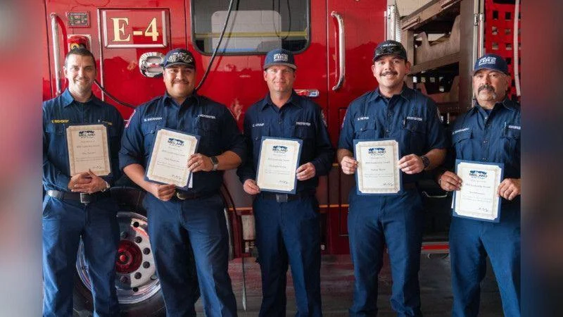 Crew of Midland firefighters receive BTE Award for rescue of baby from ...