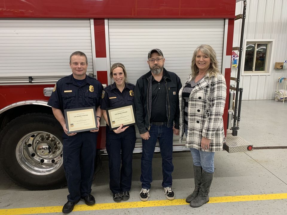 Life Saving Award for Owosso City Firefighter/Paramedics Alexis Budd ...