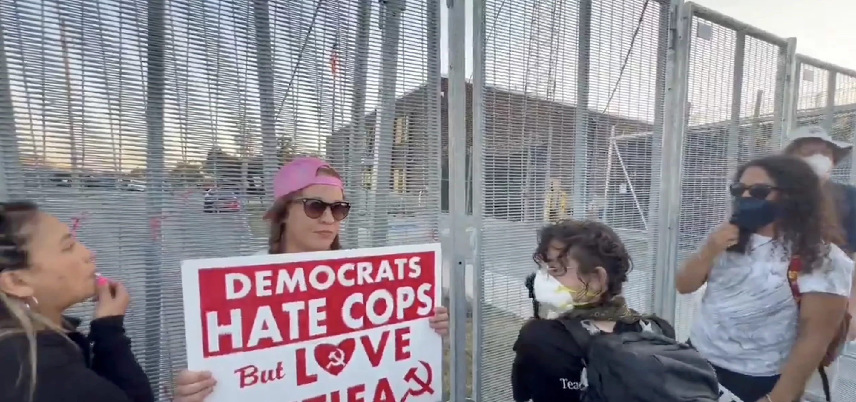 GOP activist Emily Cahill targeted during protest at ICE facility: ‘It ...