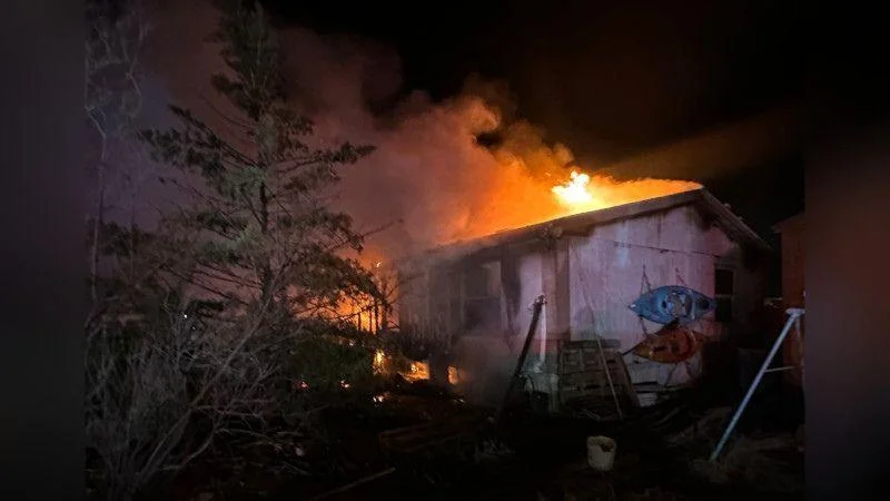 Structure fire leaves one person with burns - Midland Times
